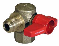 Gas Fitting, Brass Angle Gas Valve